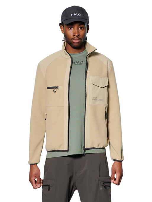 HALO HALO PANELED FLEECE JACKET - CHINCHILLA | newlinehalo.com