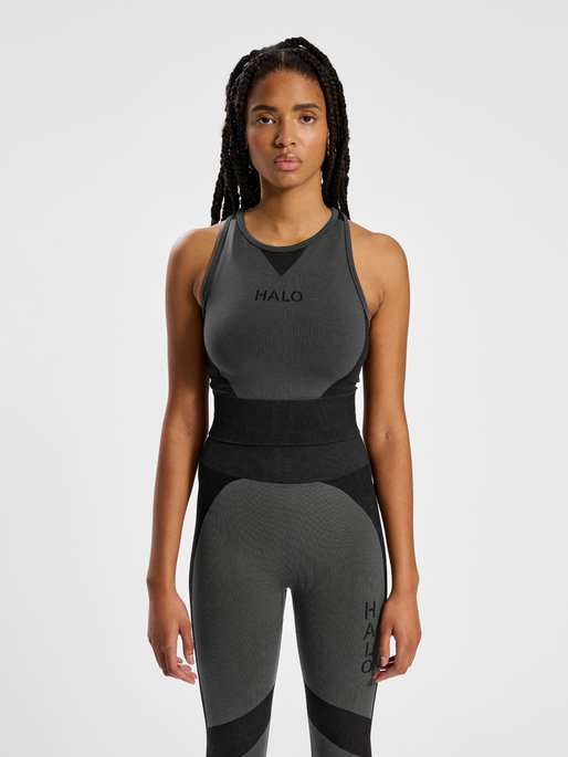 Halo Halo Womens Seamless Top Black